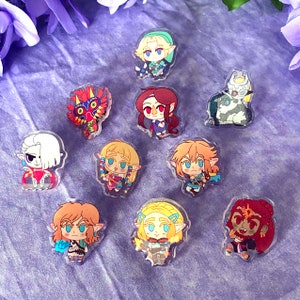 Legend of Zelda Acrylic Pin Gashapon Mystery Link, Ganon, Midna ...