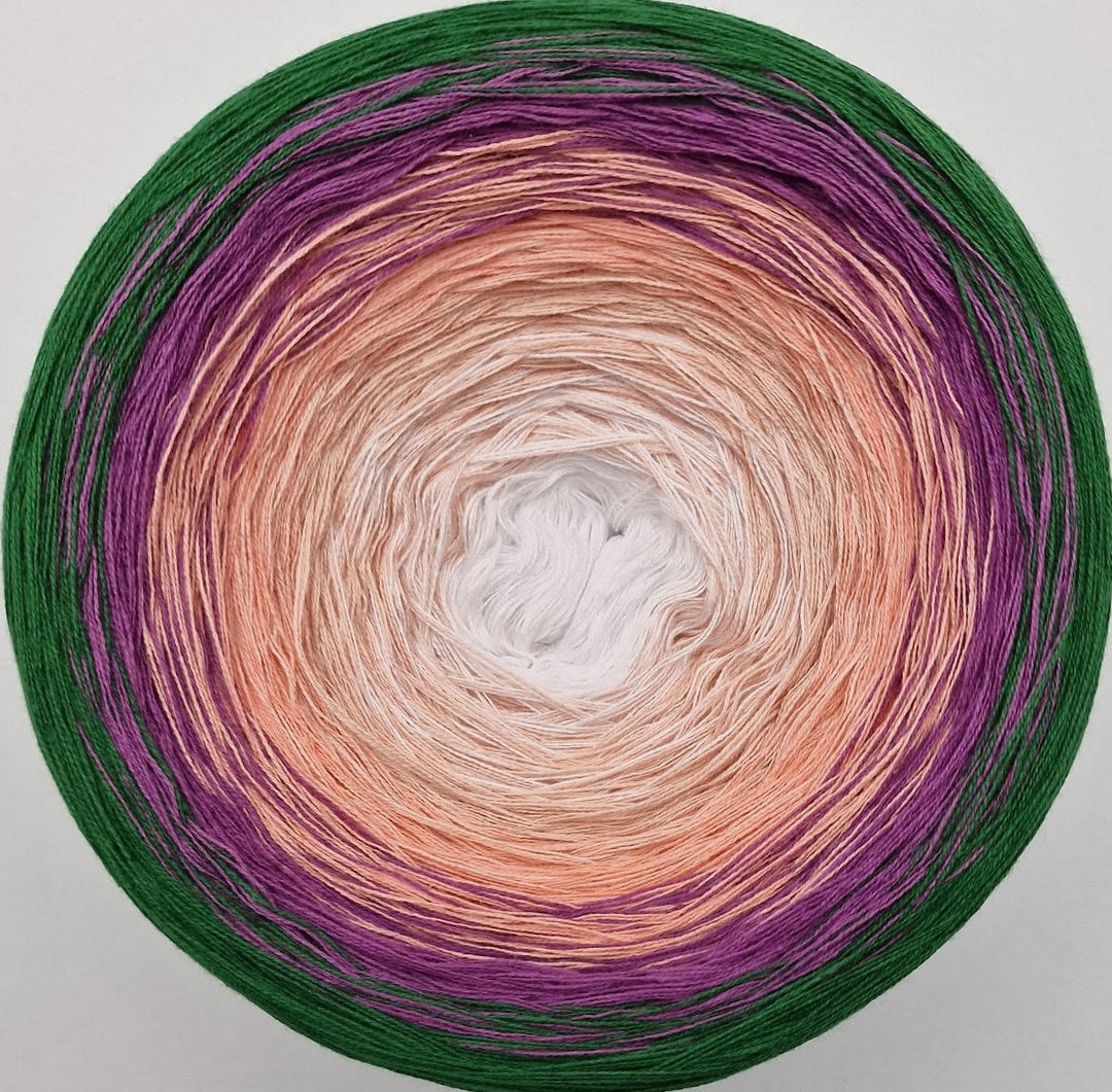 Gradient Yarn Cake, Ombre Effect Yarn Cake, 50cotton/50%acrylic Yarn ...