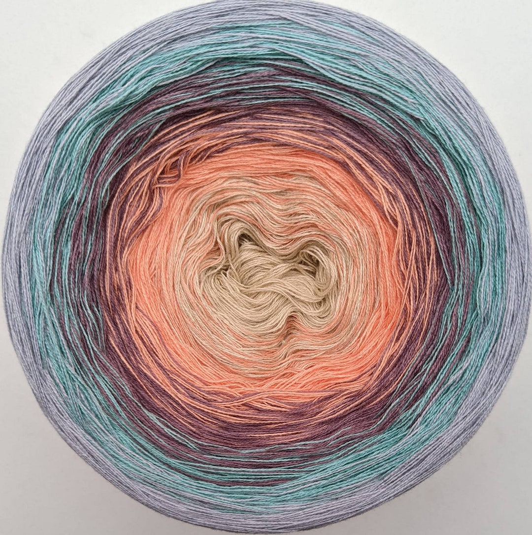 Gradient Yarn, Ombre Effect Yarn Cake, Color Change Yarn. 261 - Agnes ...