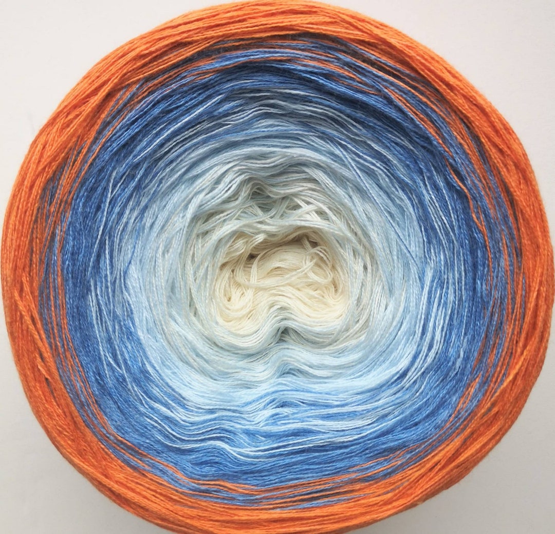 Gradient Yarn Cake, Ombre Effect Yarn Cake, 3 Ply, 50cotton/50%acrylic ...