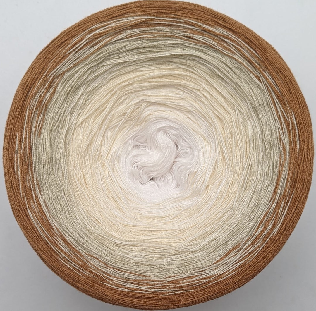 Gradient Yarn Cake, Ombre Yarn Cake.3 Ply Or4ply Cotton/acrylic Yarn ...