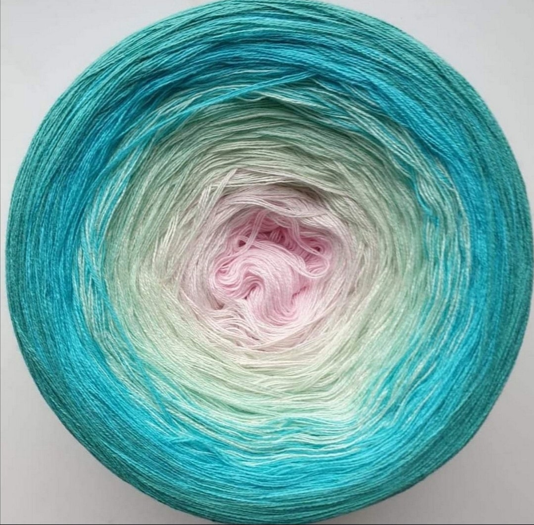 Gradient Yarn Cake, Ombre Effect Yarn Cake, 50cotton/50acrylic Yarn ...
