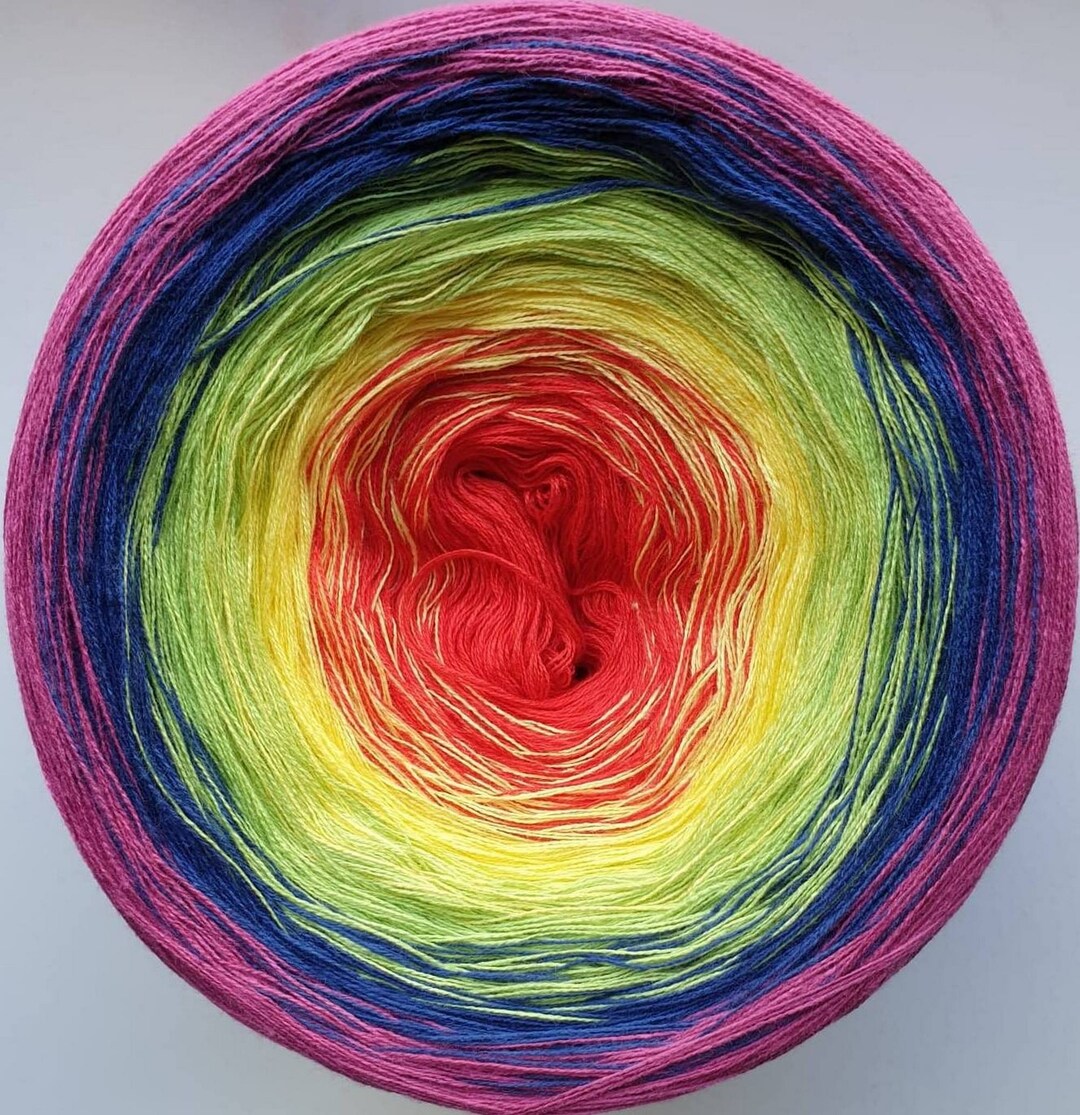 Gradient Yarn Cake, Ombre Effect Yarn Cake, 50cotton/50%acrylic Yarn ...