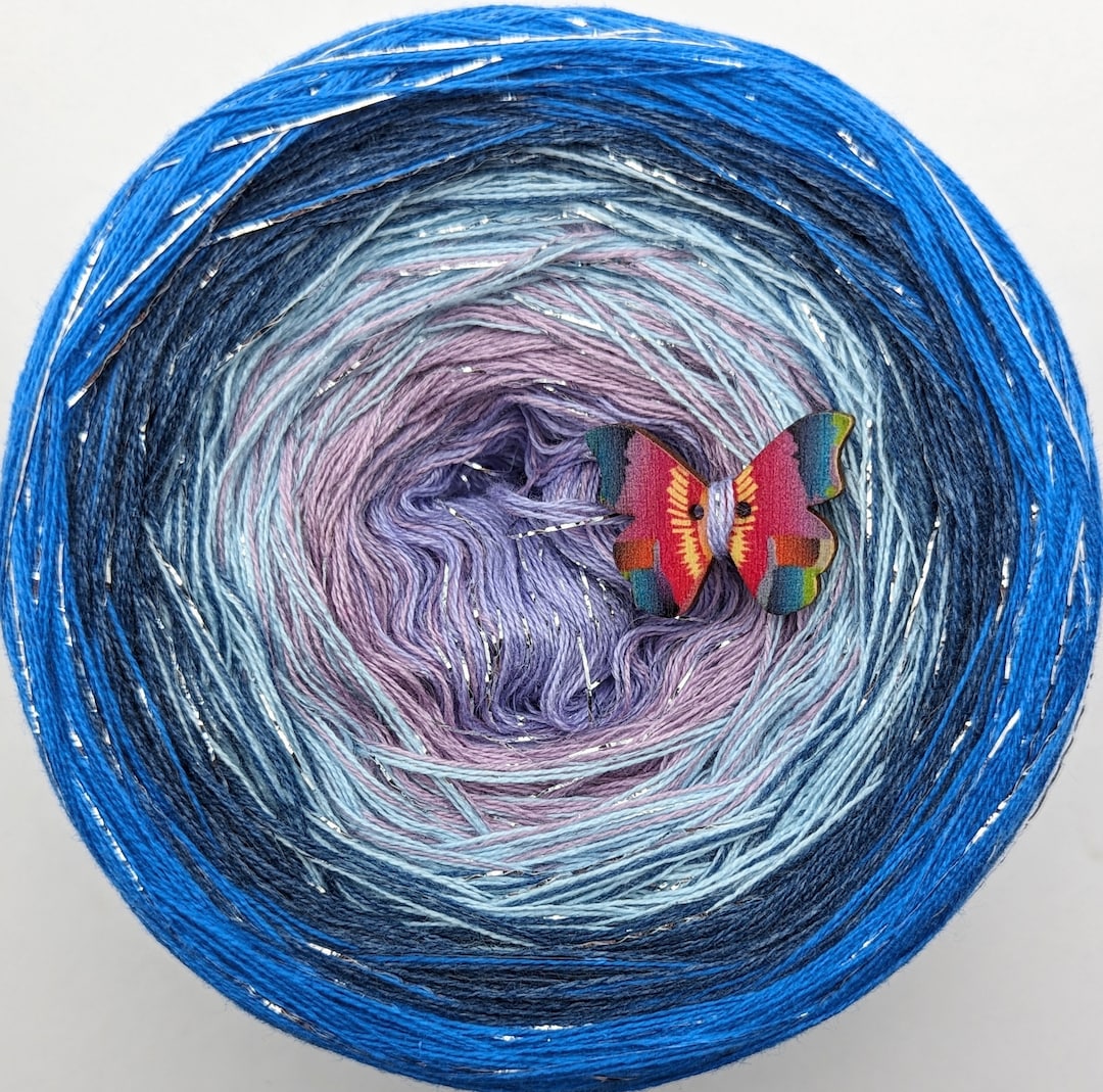 3 Ply, Gradient Yarn, Ombre Yarn Cake, Color Change Yarn, Crochet ...