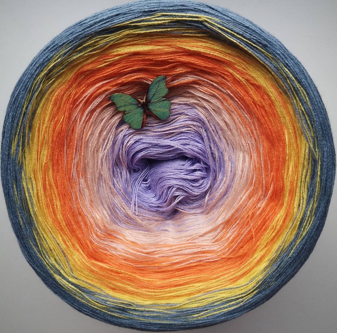 Gradient Yarn Cake, Ombre Effect Yarn Cake, 50cotton/50%acrylic Yarn ...