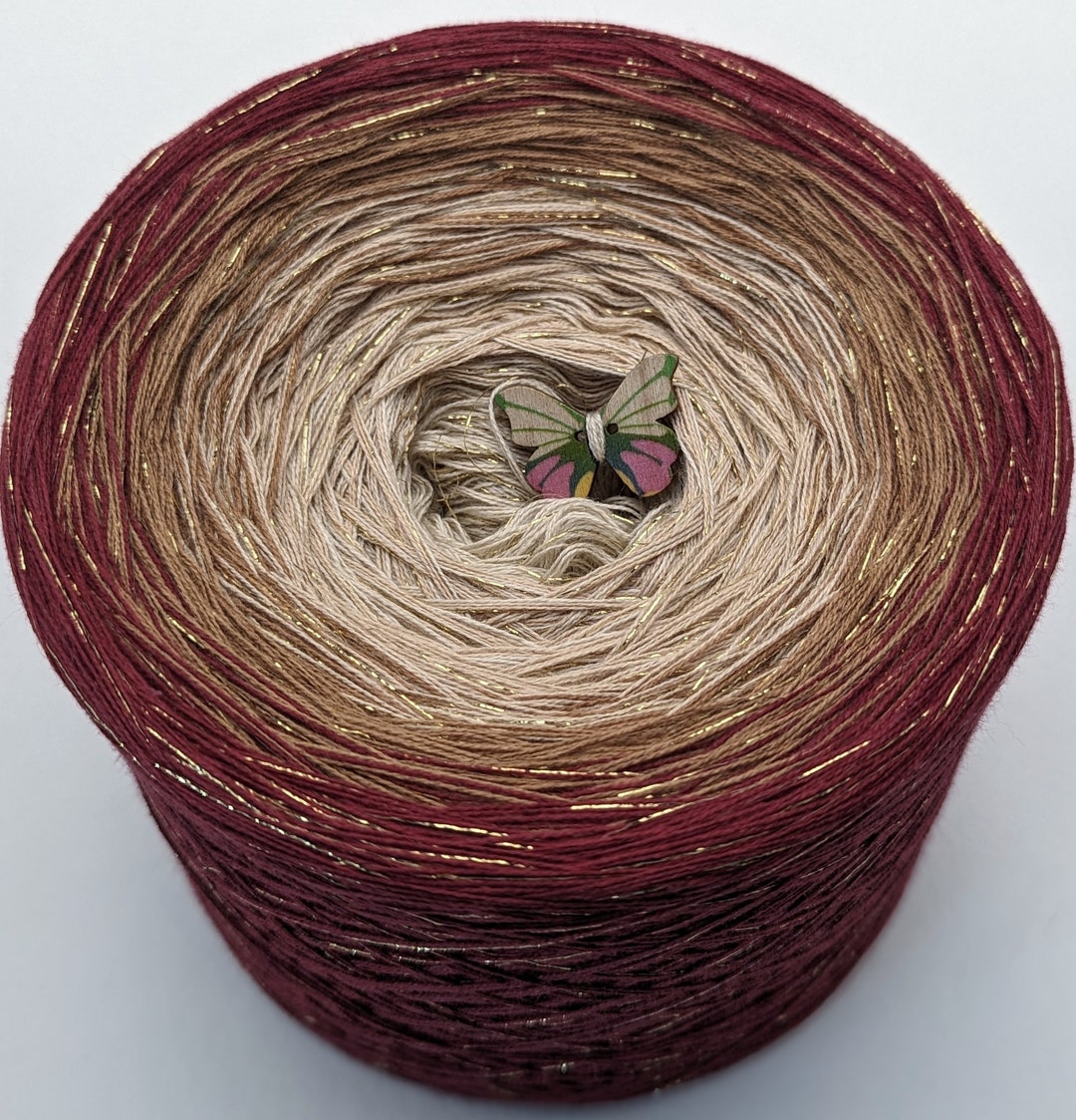 3 Ply, Gradient Yarn, Ombre Yarn Cake, Color Change Yarn, Cotton ...