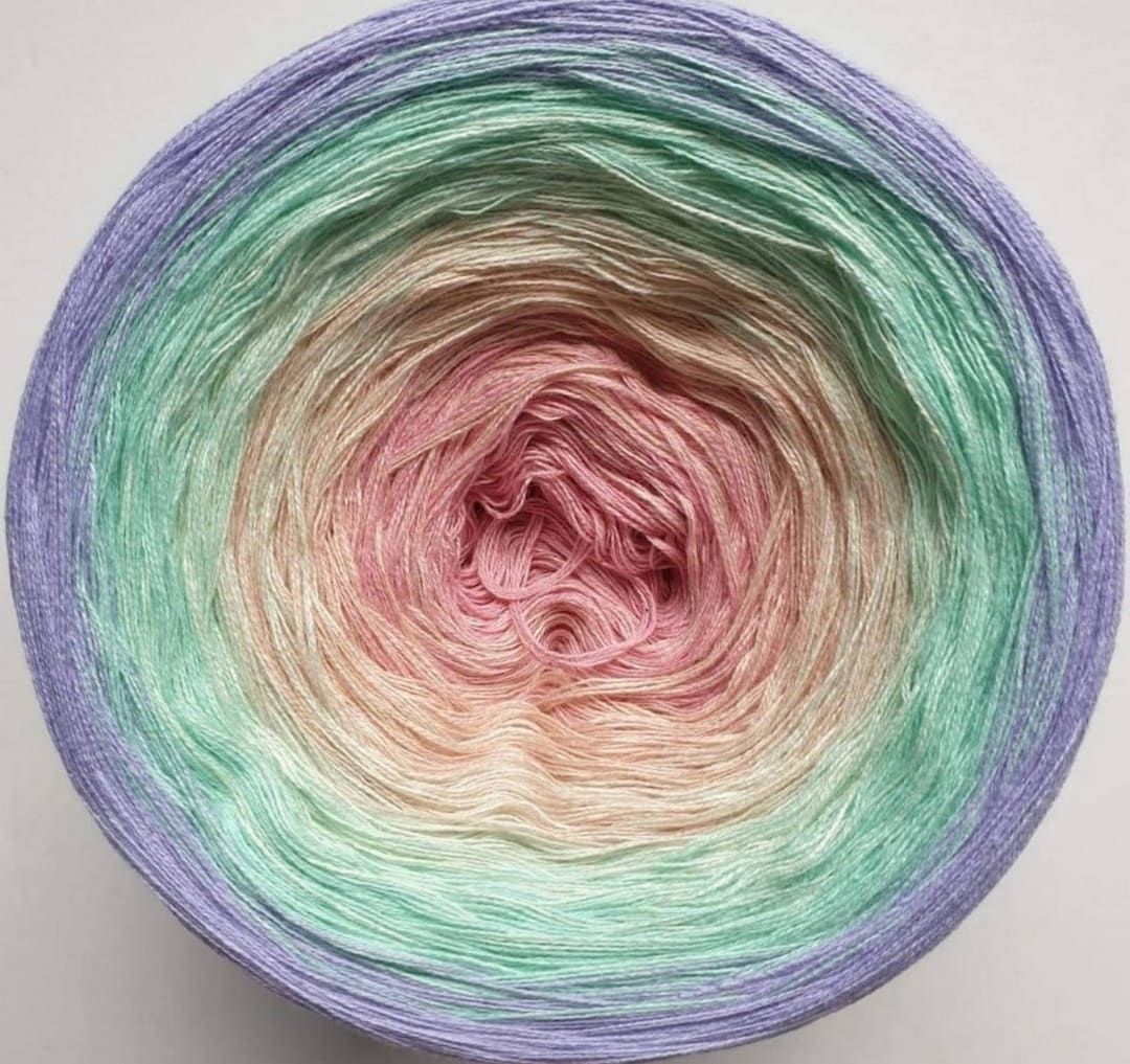Gradient Yarn Cake, Ombre Effect Yarn Cake, 50cotton/50%acrylic Yarn ...