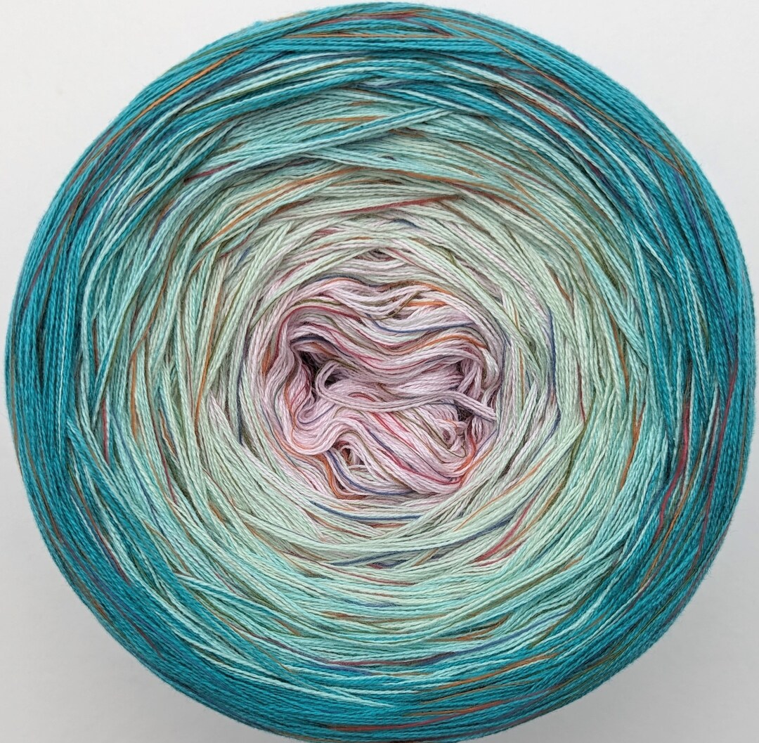 Gradient Yarn Cake, Ombre Effect Yarn .cotton/acrylic Yarn.knitting ...