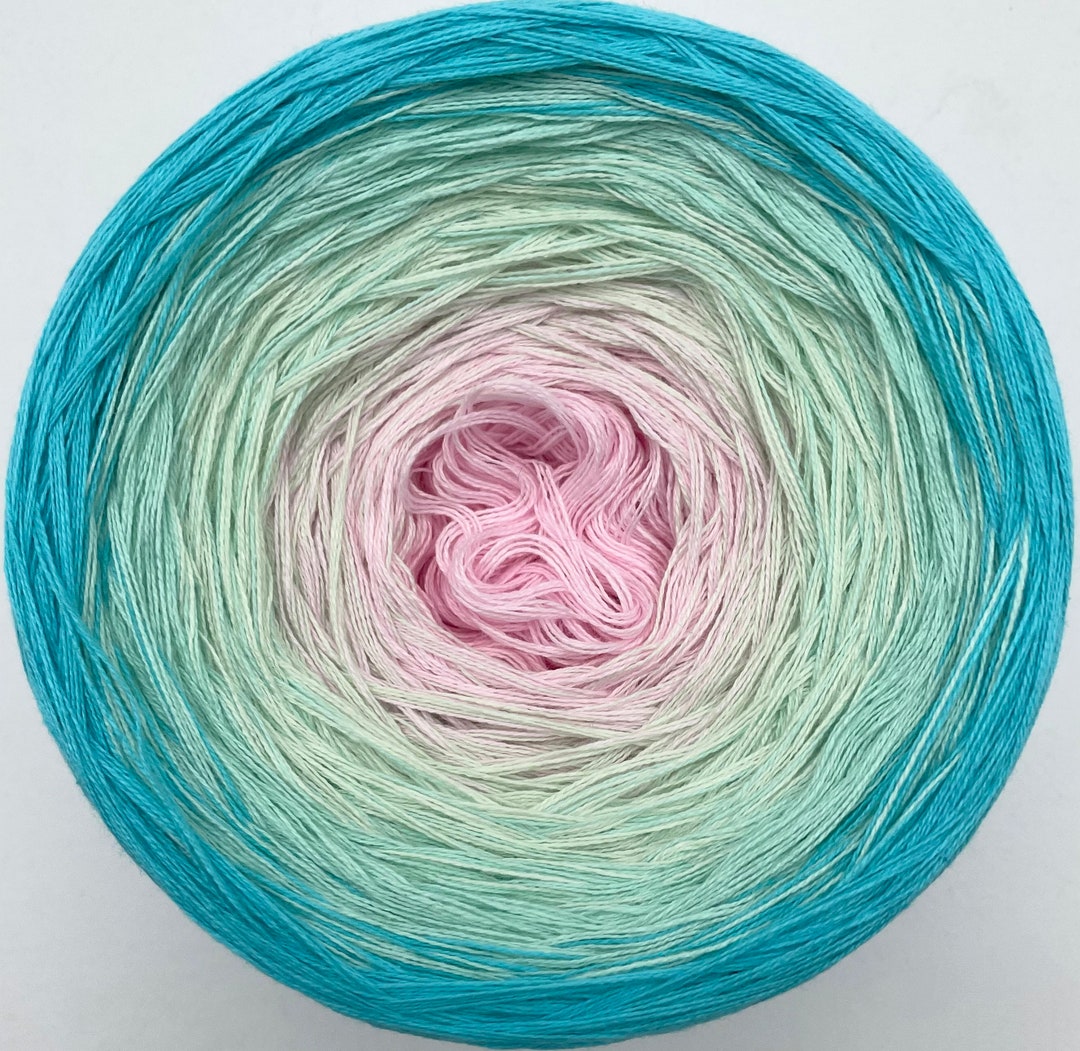 Gradient Yarn Cake, Ombre Effect Yarn Cake, 3 Ply/ 4 Ply 50cotton/50 ...