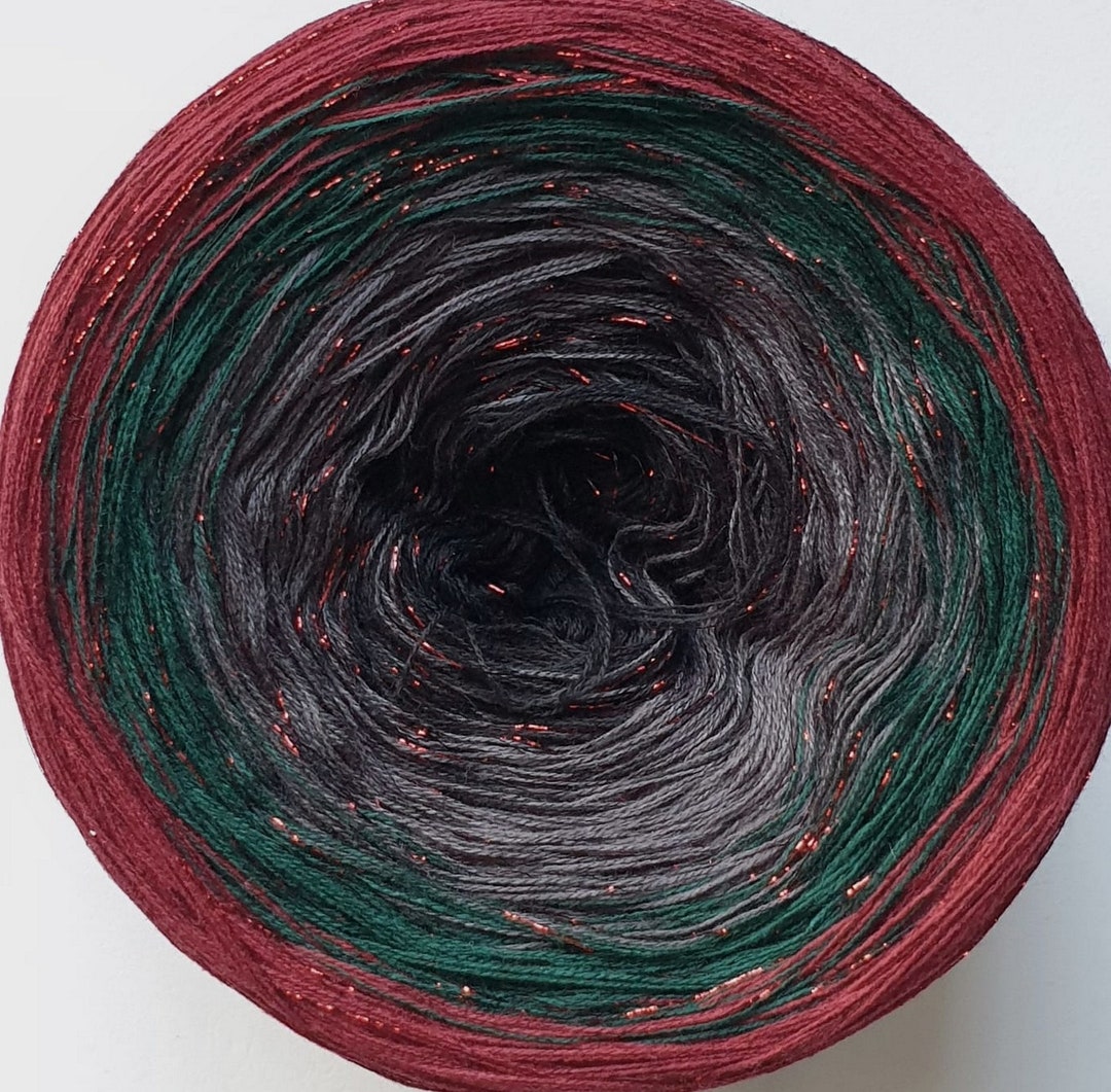 3 Ply, Gradient Cake Yarn, Ombre Yarn Cake, Color Change Yarn, Ombre ...