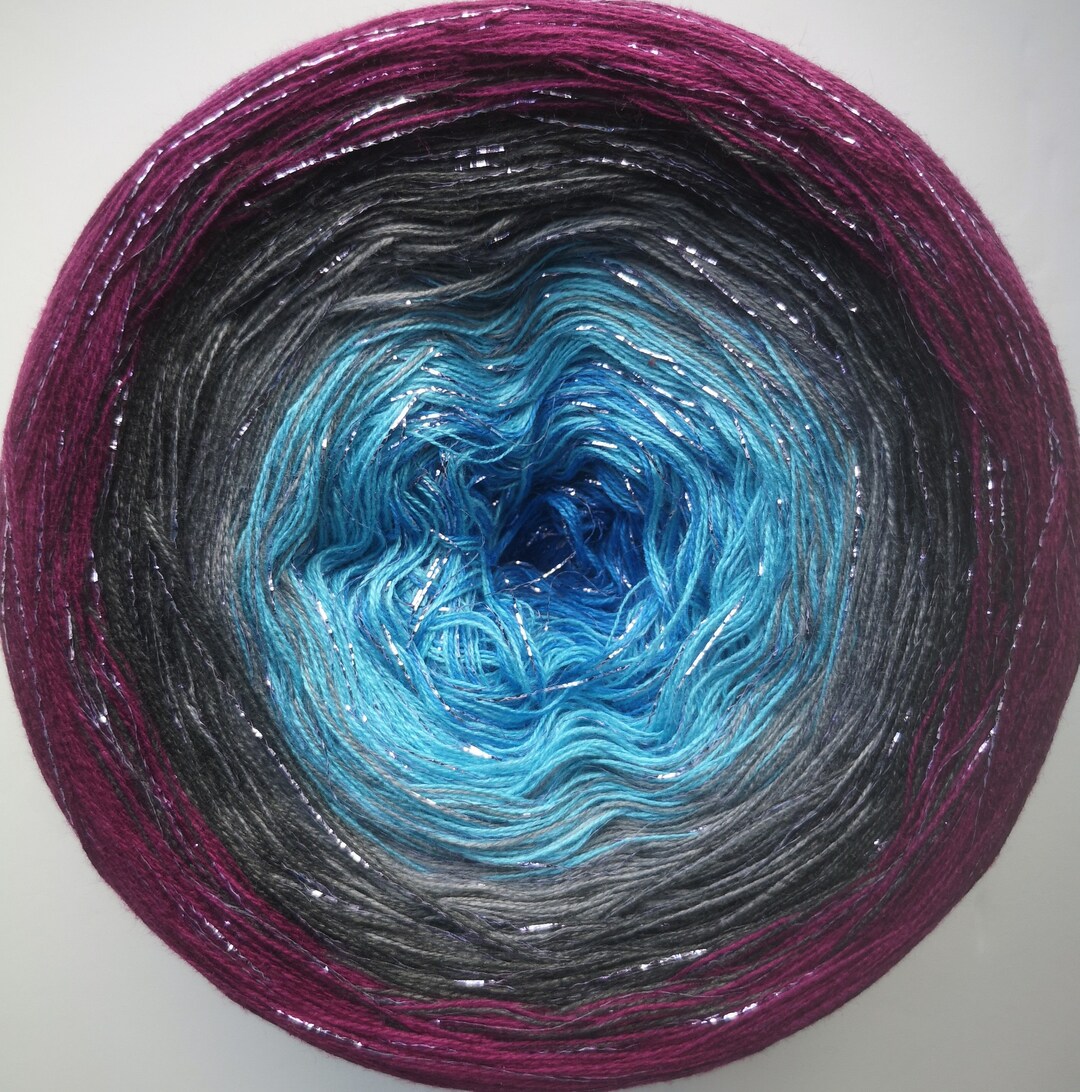 3 Ply, Gradient Cake Yarn, Ombre Yarn Cake, Color Change Yarn, Ombre ...