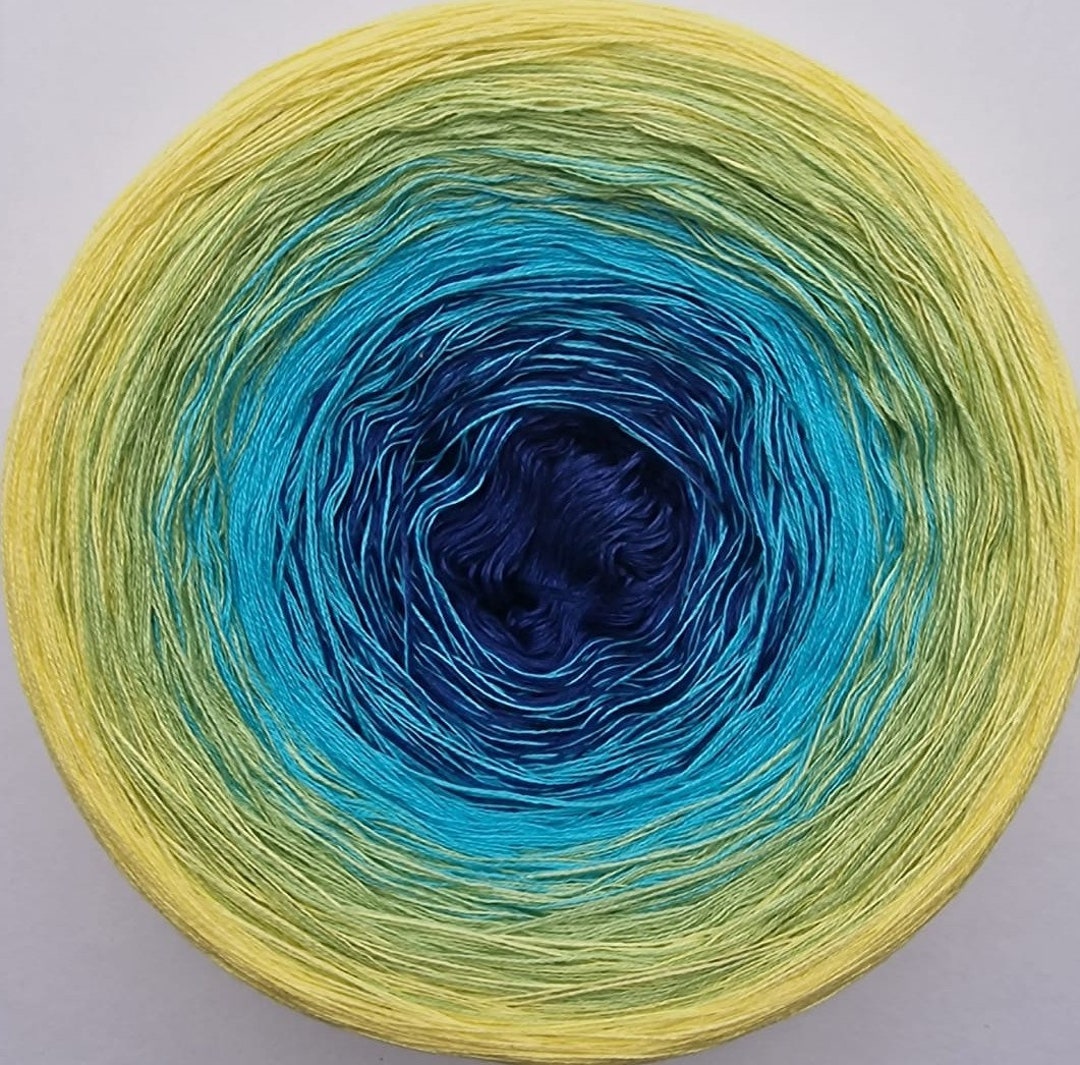 Gradient Yarn Cake, Ombre Effect Yarn Cake, 3 Ply, 50cotton/50%acrylic ...