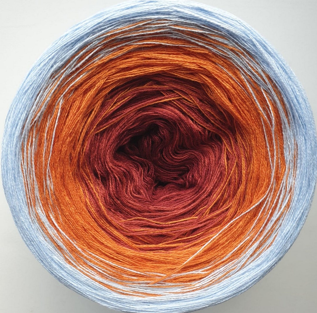 Gradient Yarn Cake, Ombre Effect Yarn Cake, 50cotton/50%acrylic Yarn ...