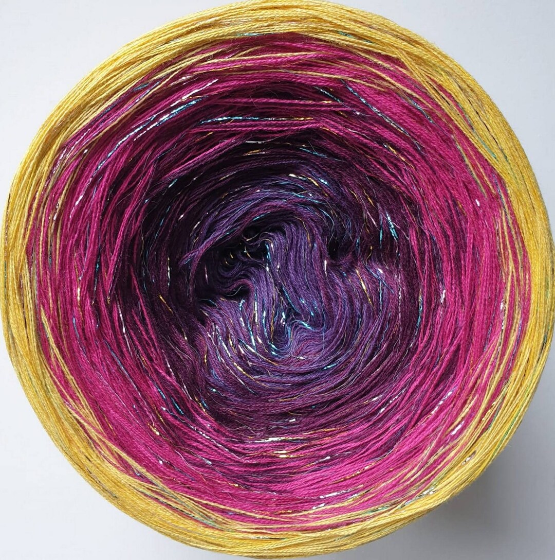 3 Ply, Gradient Cake Yarn, Ombre Yarn Cake, Color Change Yarn, Ombre ...