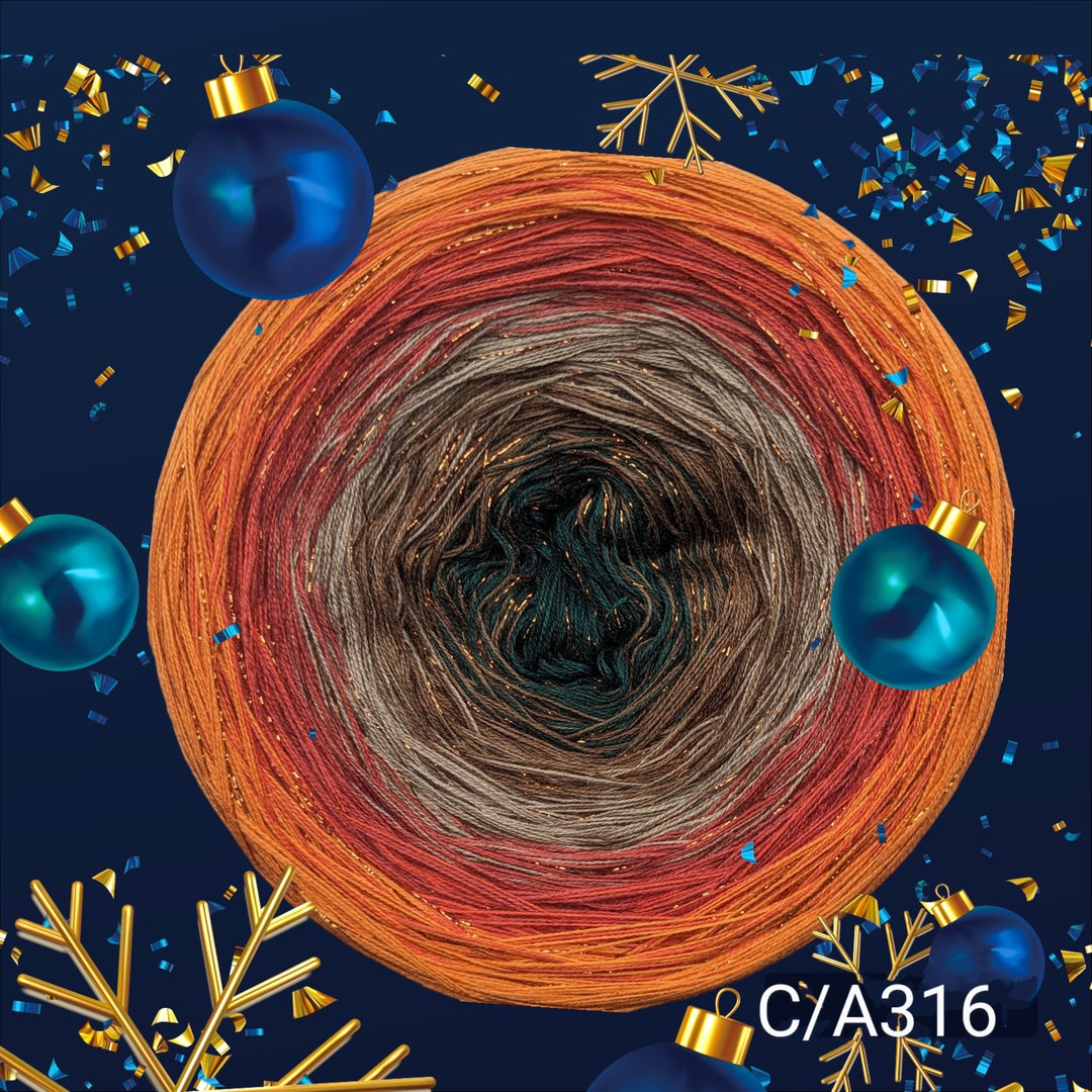 3 Ply Gradient Cake Yarn Ombre Yarn Cake Color Change Yarn - Etsy