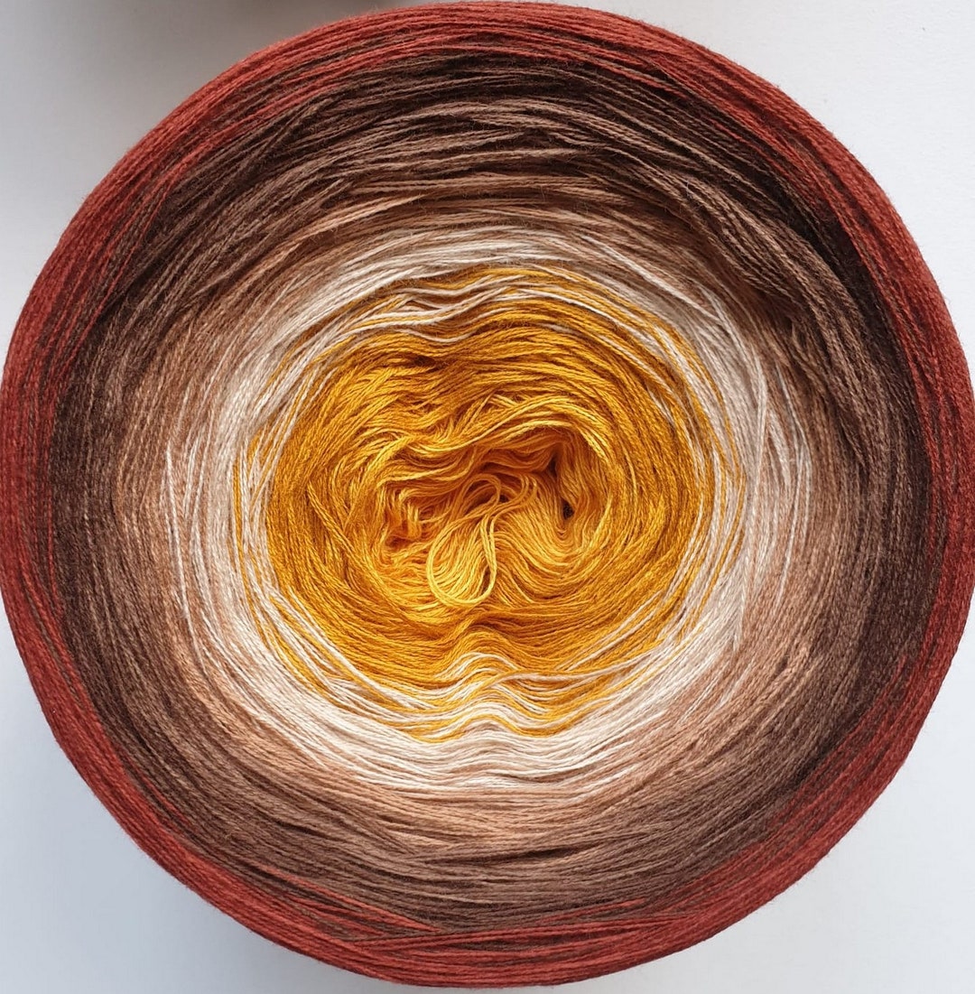 Gradient Yarn Cake, Ombre Effect Yarn Cake, 50cotton/50%acrylic Yarn ...