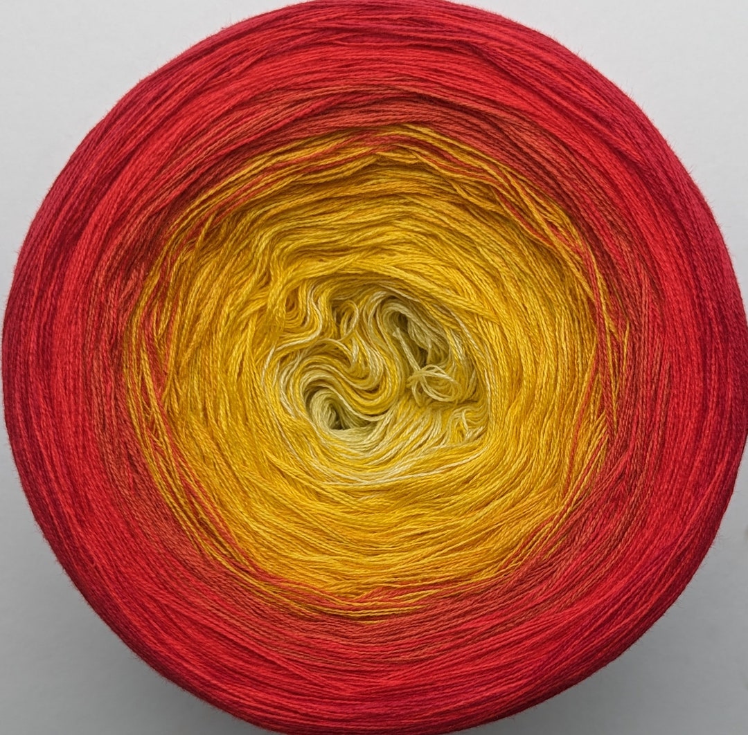 Gradient Yarn Cake, Ombre Effect Yarn Cake, Cotton/acrylic Cake Yarn ...