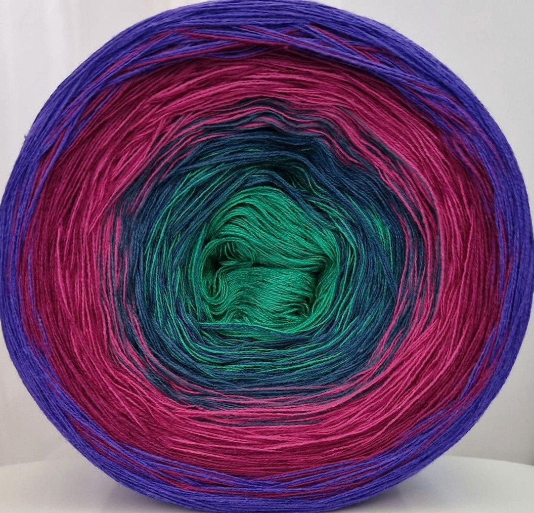 Gradient Yarn Cake, Ombre Effect Yarn Cake, 50cotton/50%acrylic Yarn ...