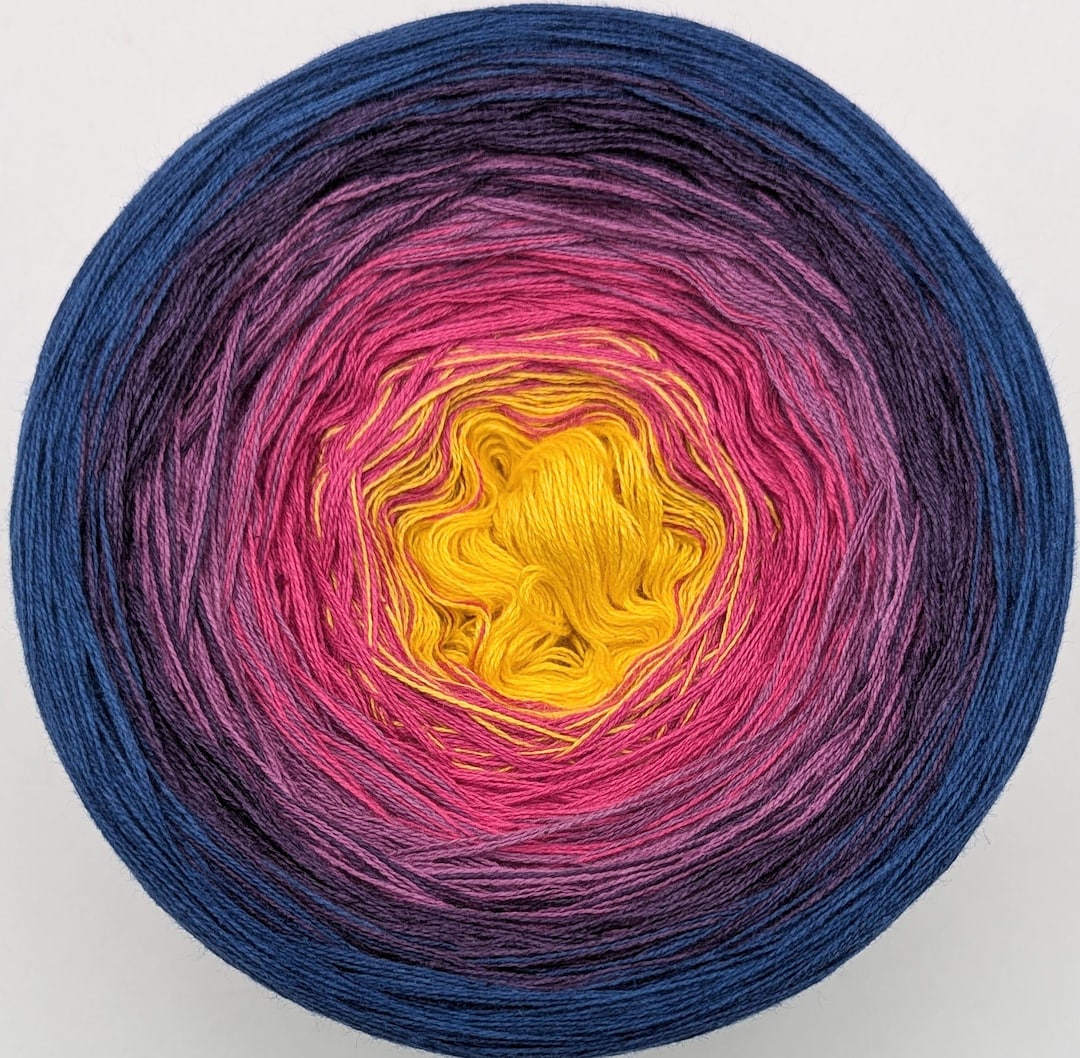 Gradient Yarn Cake, Ombre Effect Yarn Cake, 50cotton/50%acrylic Yarn ...