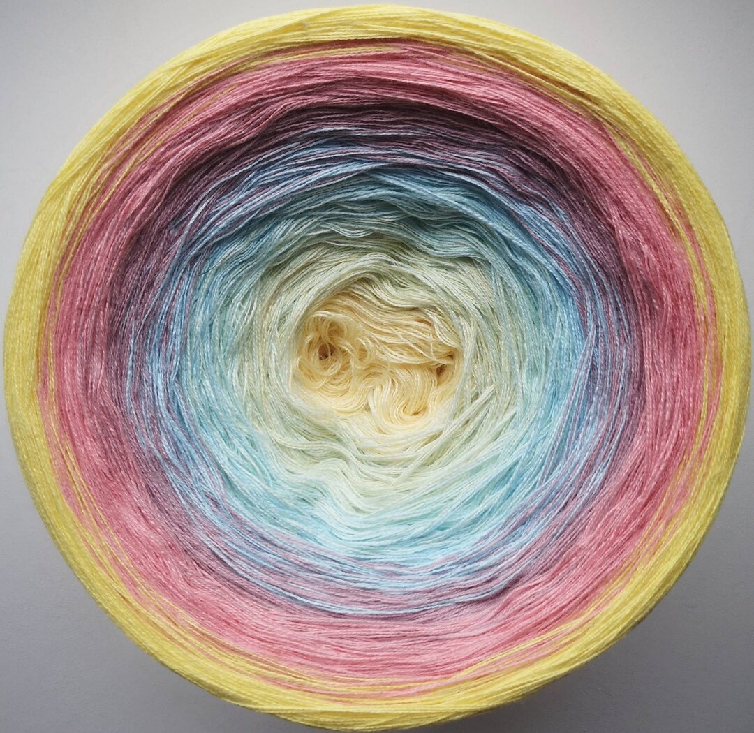 Gradient Yarn Cake, Ombre Effect Yarn Cake, 50cotton/50%acrylic Yarn ...