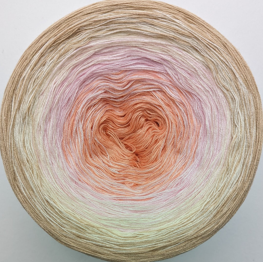 Gradient Yarn Cake, Ombre Effect Yarn Cake,3 Ply, 50cotton/50%acrylic ...