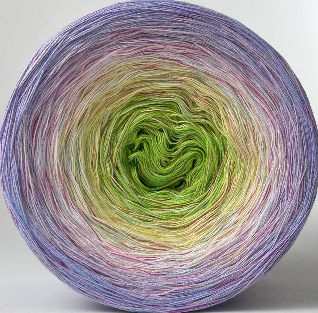 Gradient Yarn Cake, Ombre Effect Yarn .cotton/acrylic Yarn.knitting ...