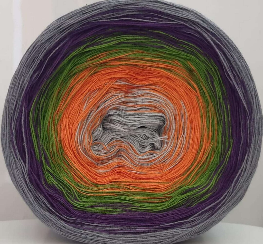 Gradient Yarn Cake, Ombre Effect Yarn Cake, 3 Ply, 50cotton/50%acrylic ...