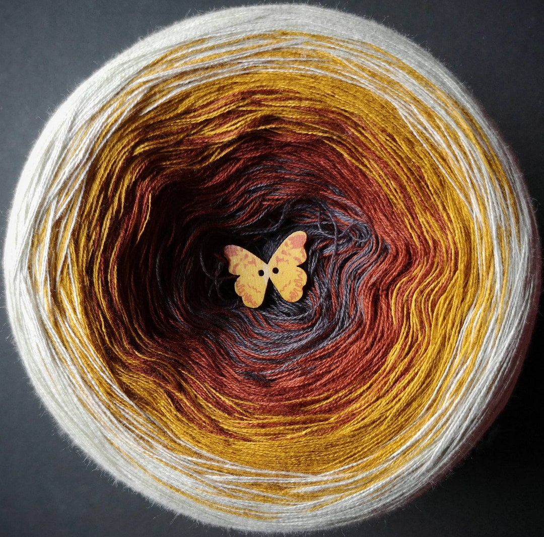 Gradient Yarn Cake, Ombre Effect Yarn Cake, 50cotton/50%acrylic Yarn ...