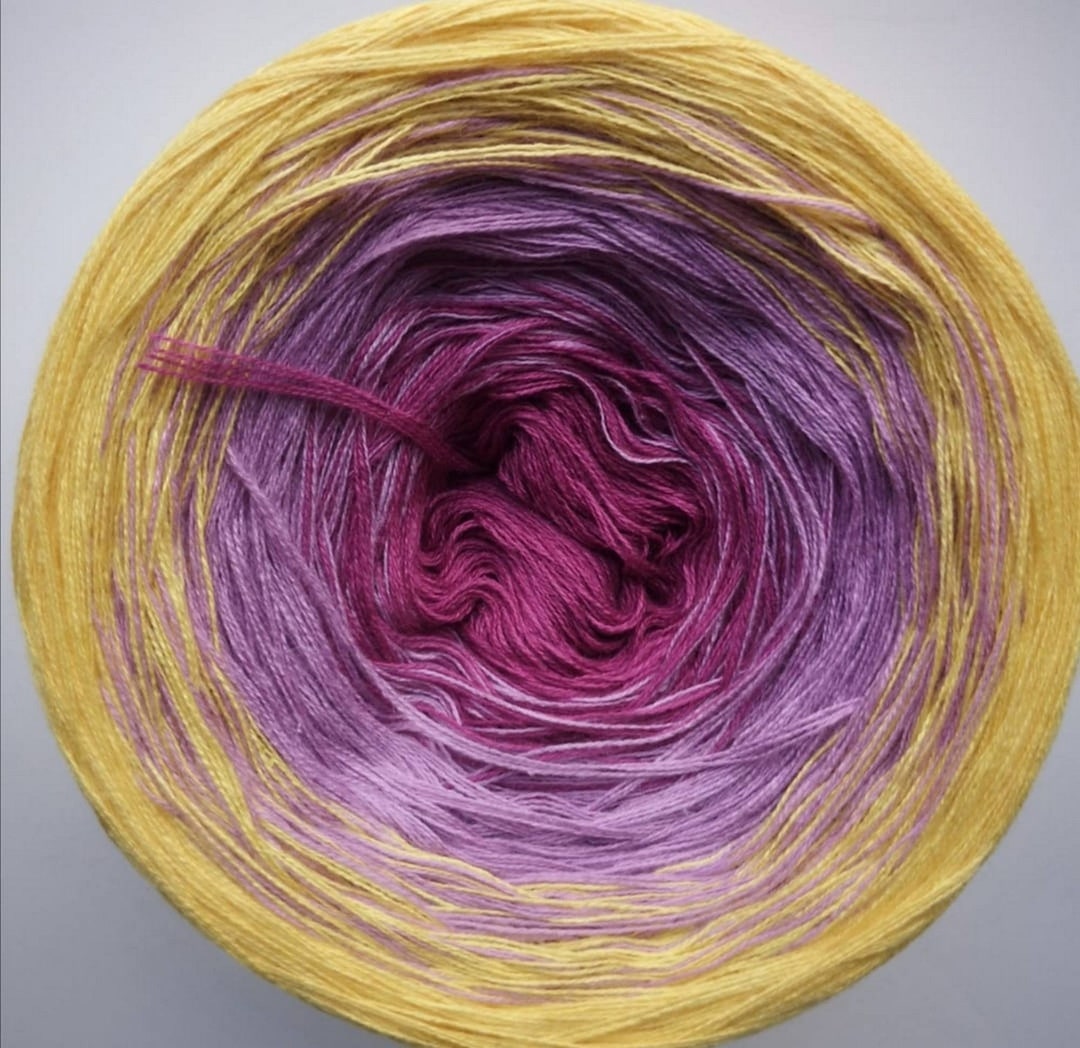 Gradient Yarn Cake, Ombre Effect Yarn Cake, 50cotton/50%acrylic Yarn ...