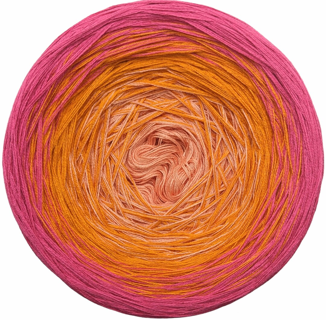 Gradient Yarn Cake, Ombre Effect Yarn Cake, 50cotton/50%acrylic Yarn ...