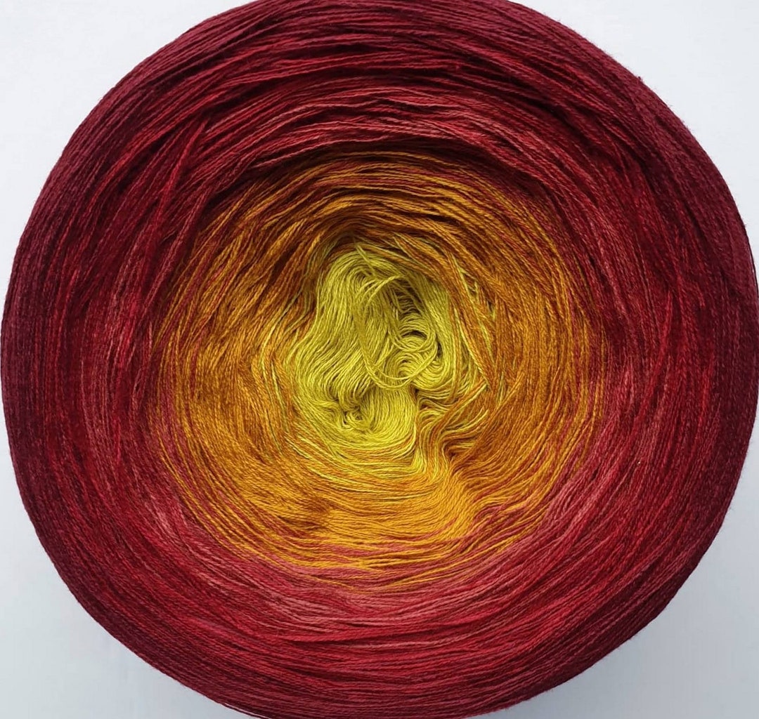 Gradient Yarn Cake, Ombre Effect Yarn Cake, 50cotton/50%acrylic Yarn ...