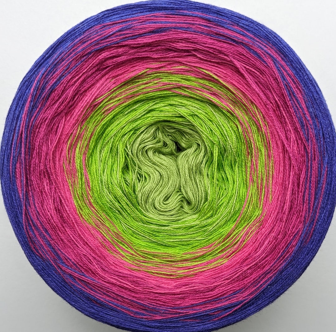 Gradient Cake Yarn, Ombre Yarn Cake, Color Change Yarn, 3 Ply, Ombre ...
