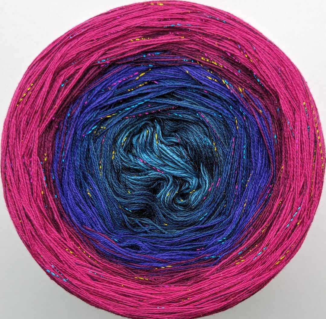 3 Ply, Gradient Cake Yarn, Ombre Yarn Cake, Color Change Yarn, Cotton ...