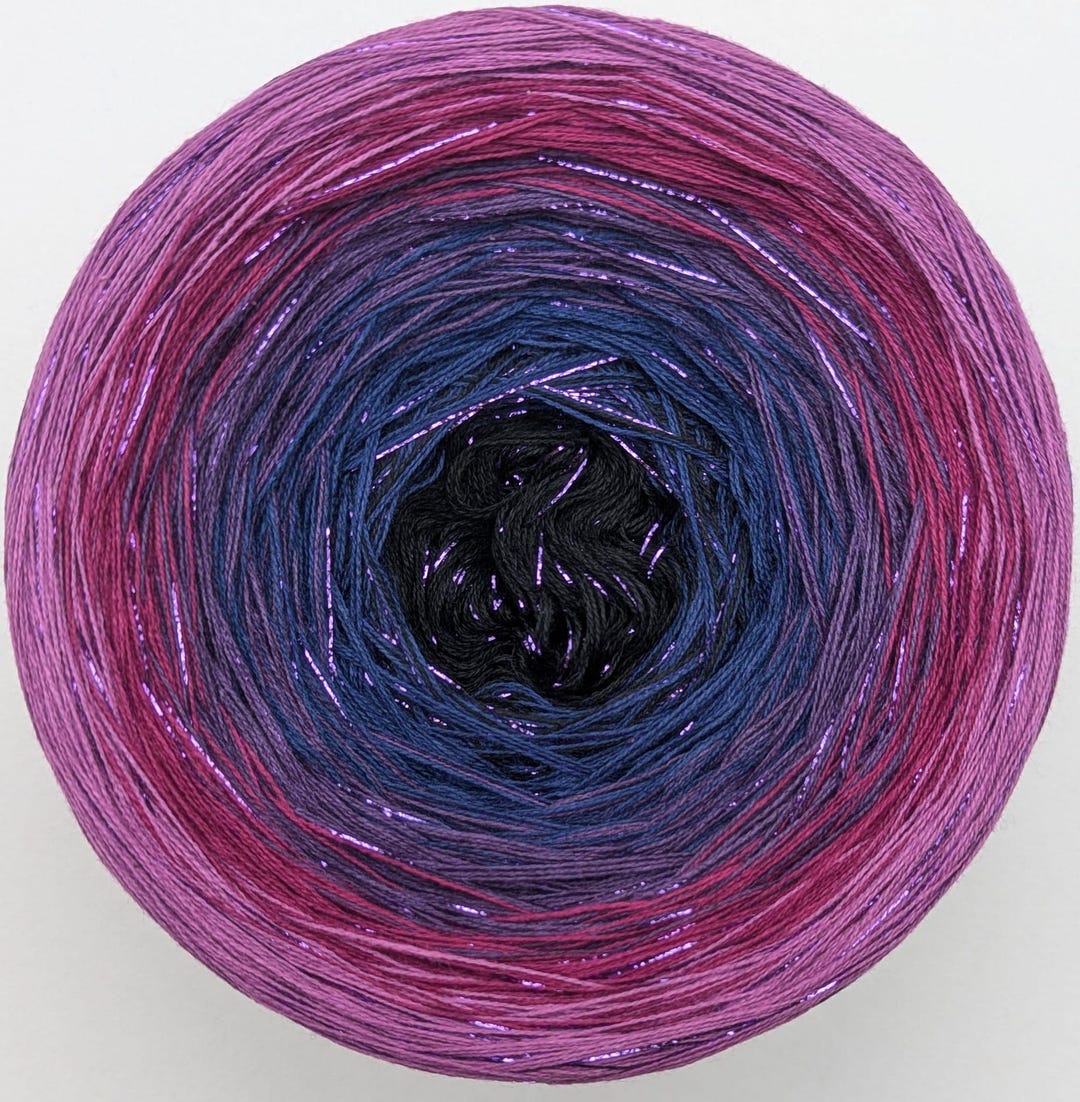 Gradient Yarn Cake, Ombre Effect Yarn .cotton and Acrylic Yarn, 3 Ply ...