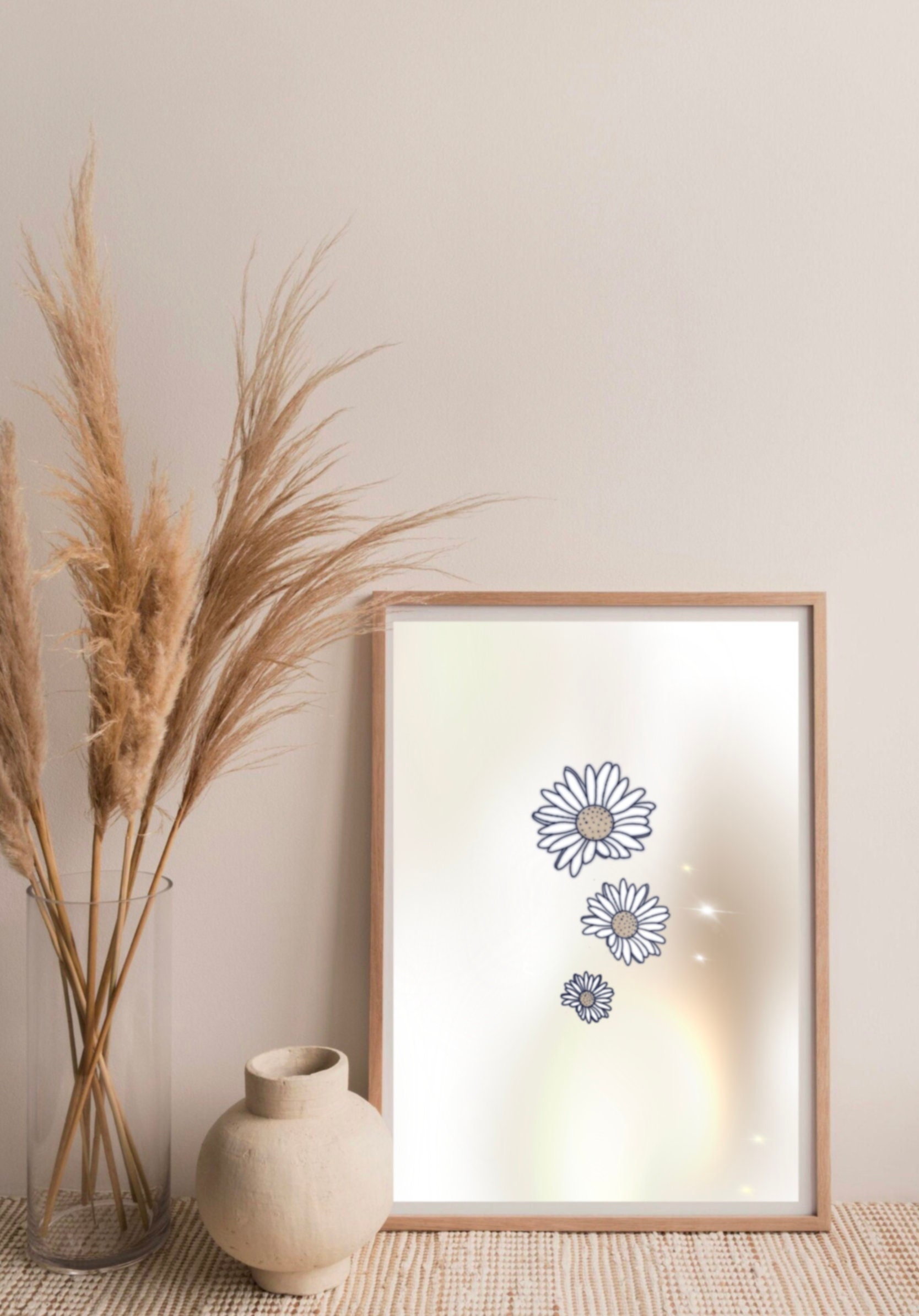 Dancing Digital Daisy, Digital Printable Poster, Christmas Gift ...