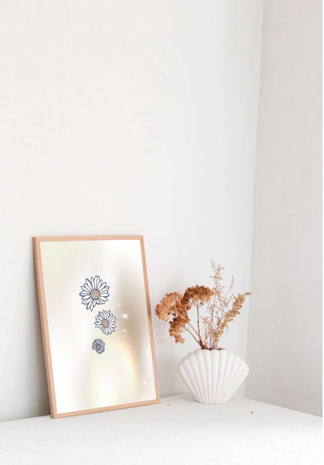 Dancing Digital Daisy, Digital Printable Poster, Christmas Gift ...