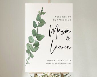 Eucalyptus Customizable Sign - Etsy