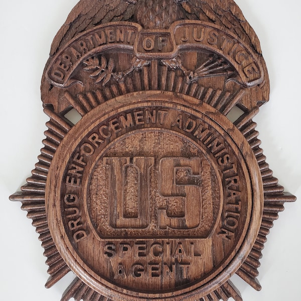 Wood Dea Badge - Etsy