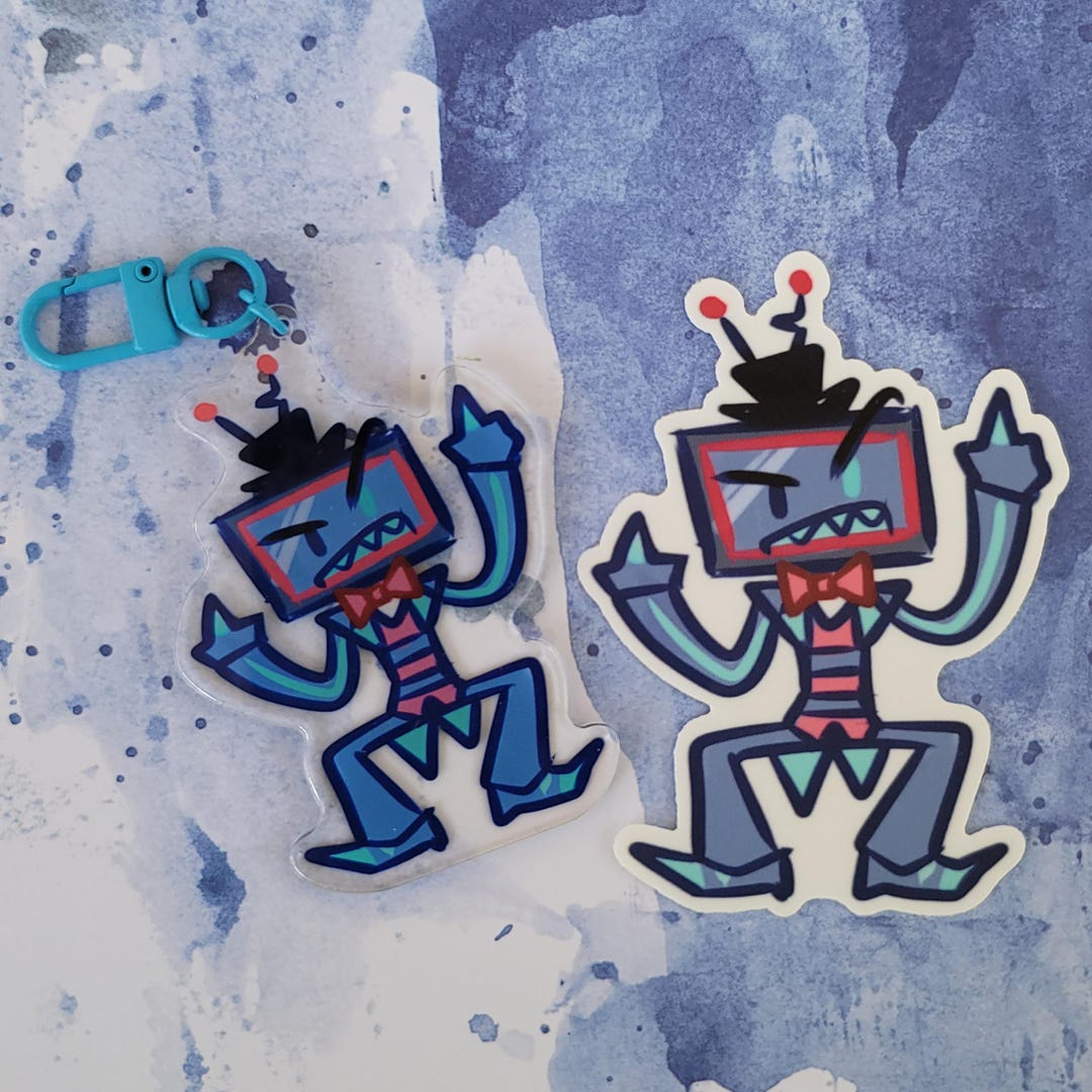 Gremlin Vox Keychain + Sticker - Etsy