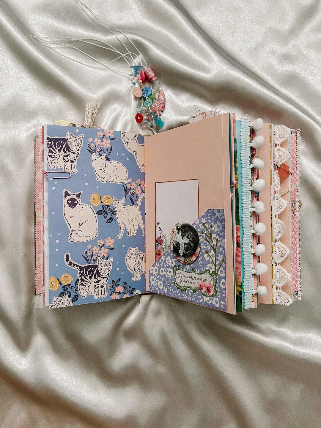 Pink Hardcover Cat Journal, Grumpy Cat Journal, Cat Lady Junk Journal ...