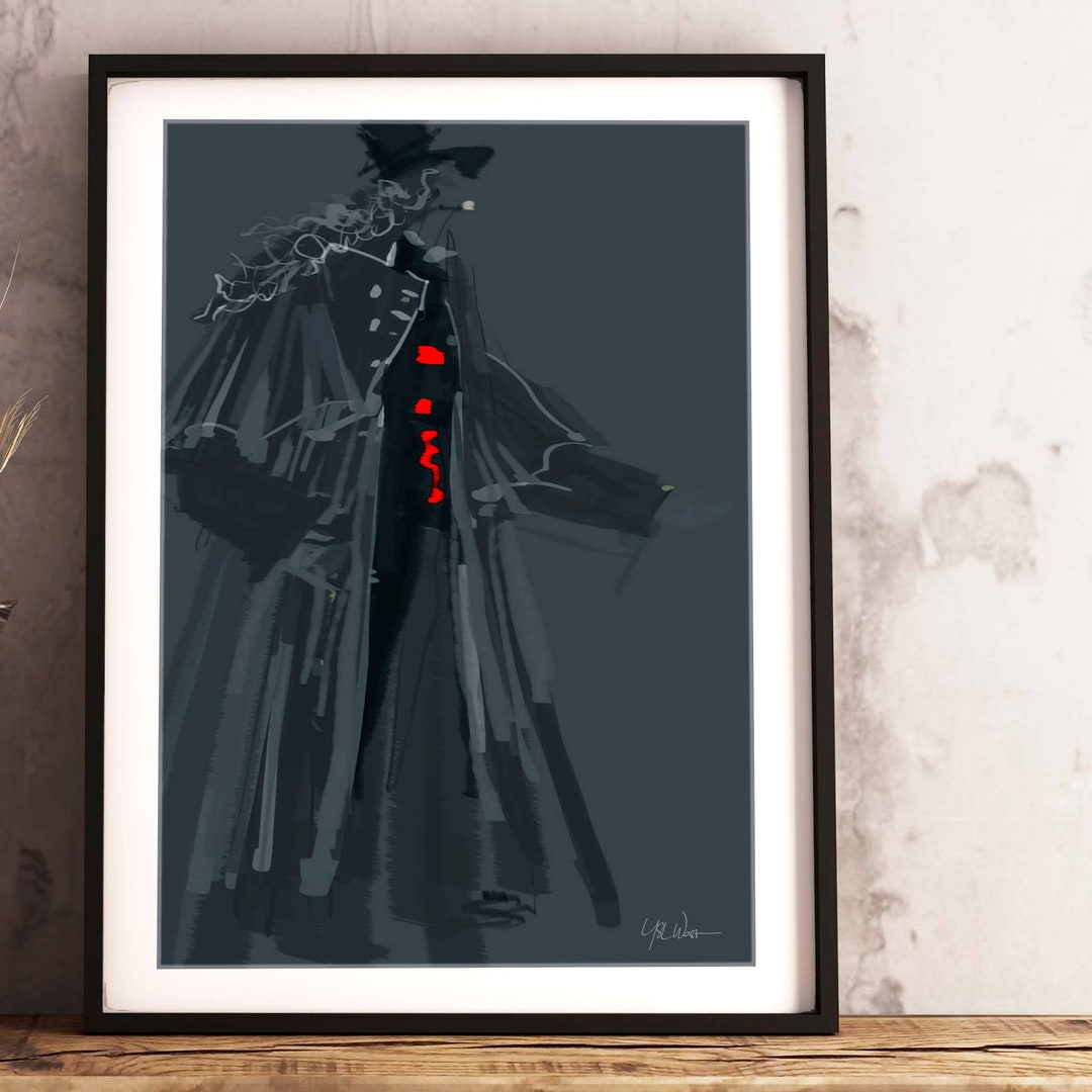 Jack the Ripper Figure Digital Painting Illustration - Etsy