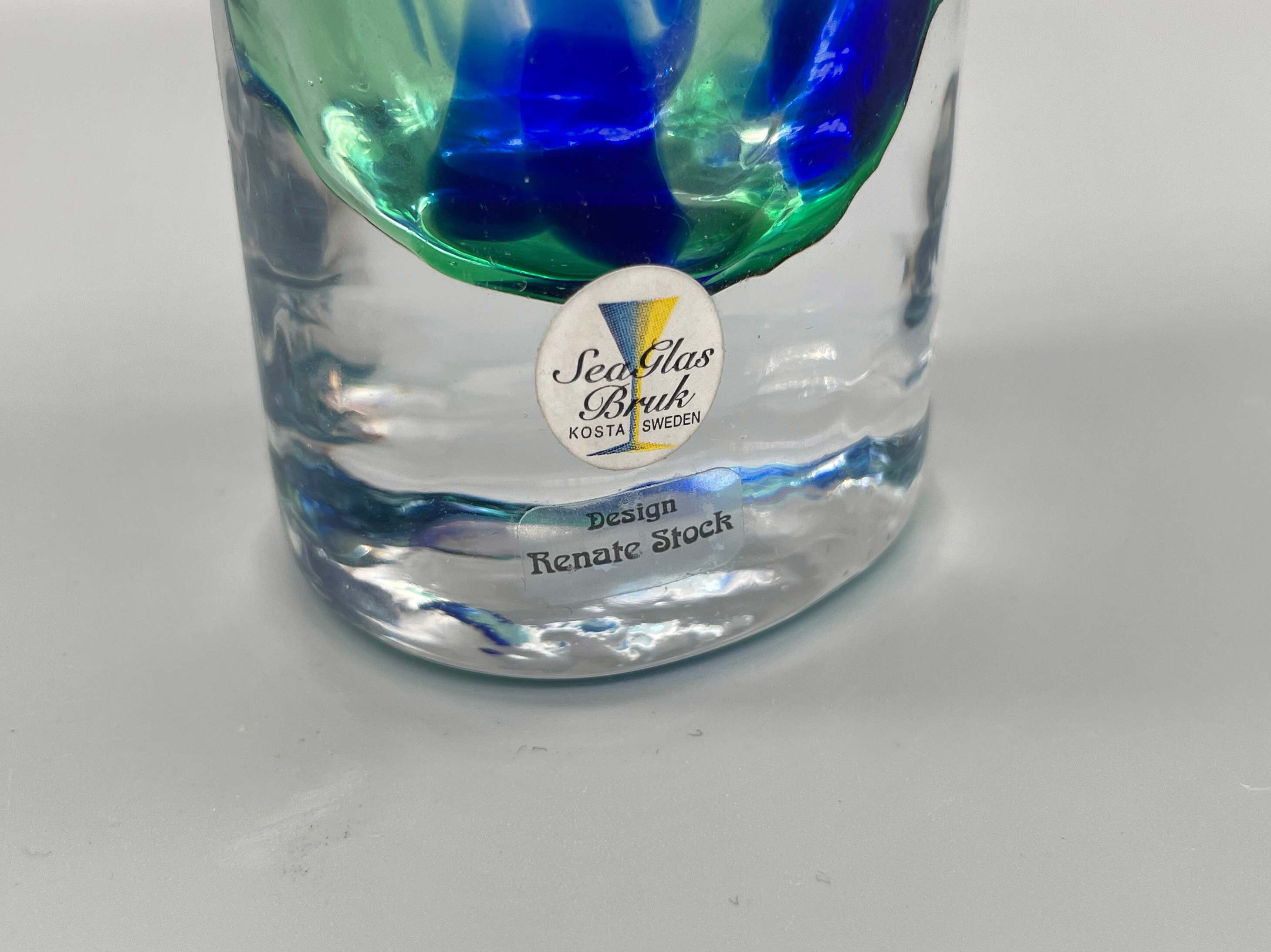 Kosta Glasbruk Vase Renate Stock Sweden 1950s Vintage - Etsy