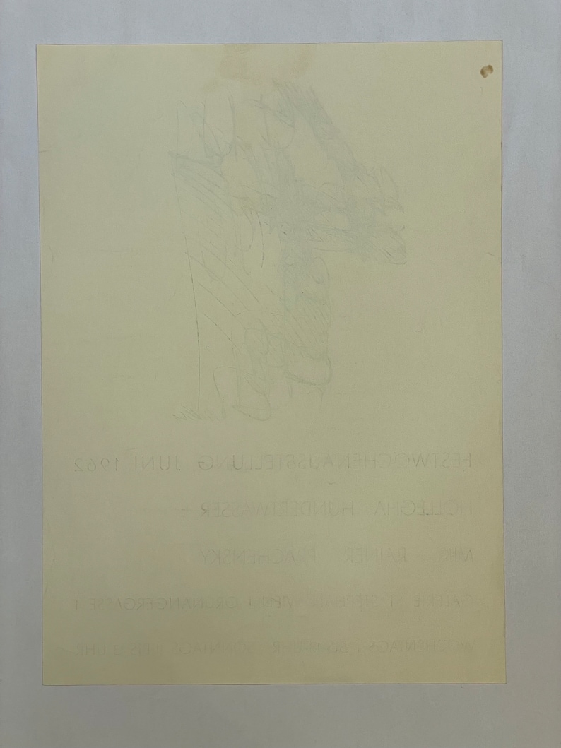 Original Poster Josef Mikl, Festival Week Exhibition Hollegha ...