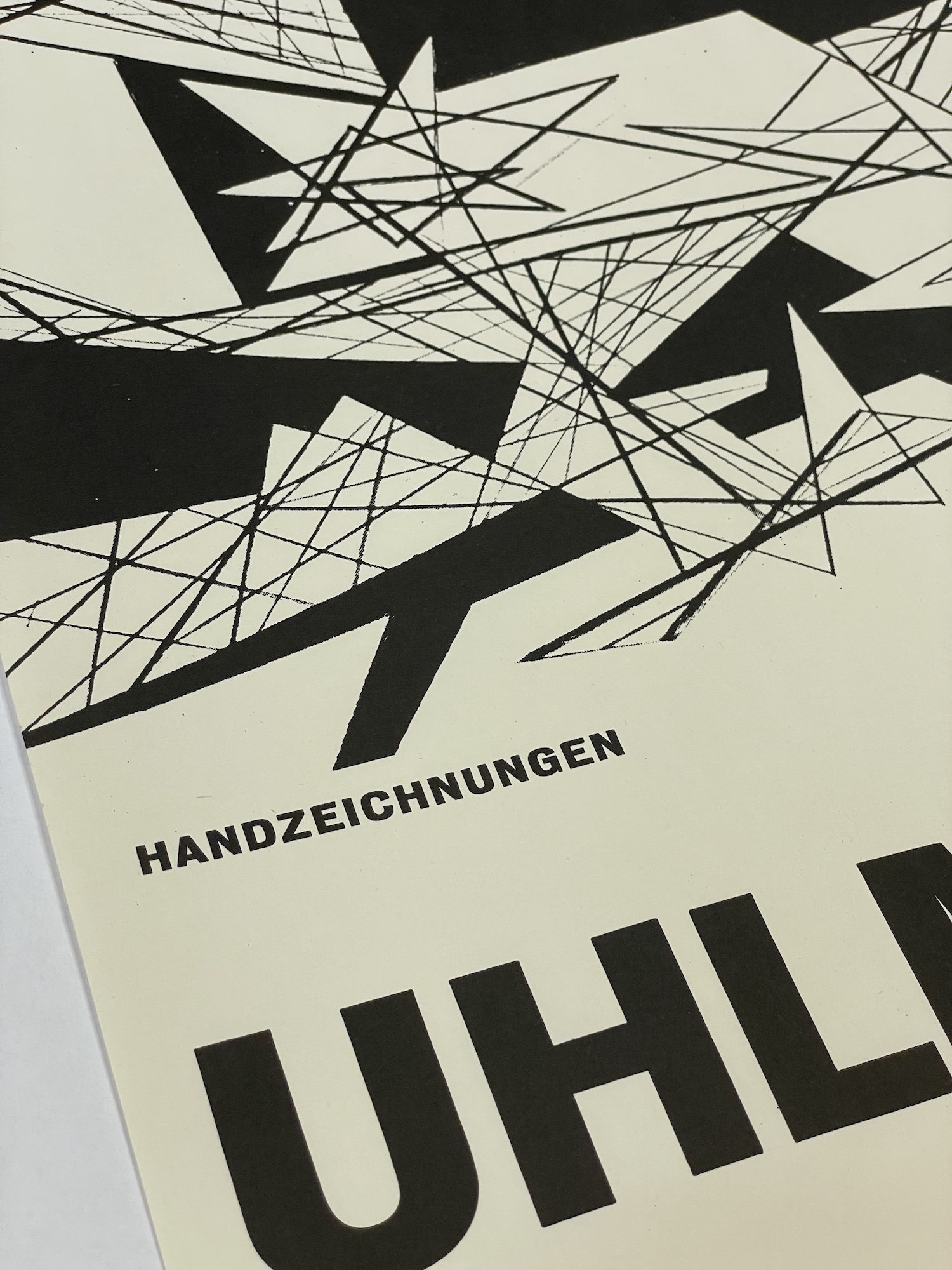 Original Black and White Poster, Hans Uhlmann, Galerie St. Stephan ...