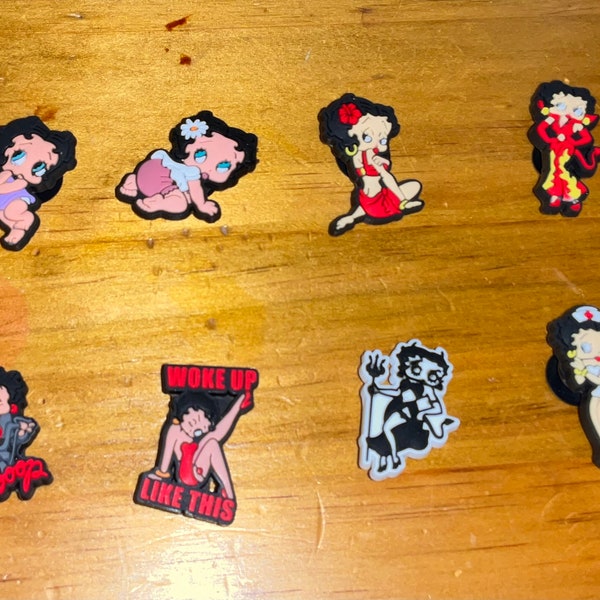 Betty Boop Croc Accessories Etsy