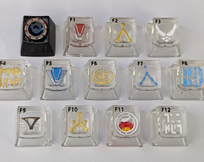 Stargate Artisan Keycap 13 Piece Set - ESC to F12 - Cherry MX Stem - Etsy