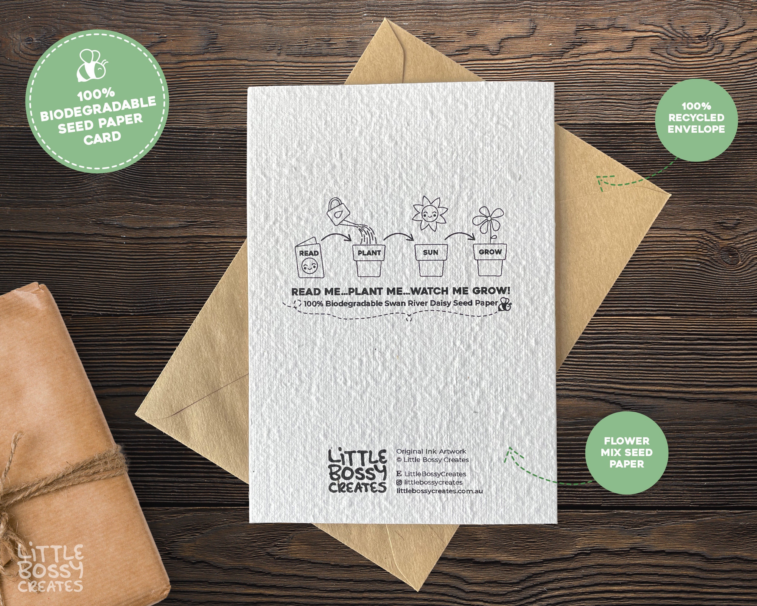 Plantable Seed Card Congratulations, Flower Heart Plantable Wedding ...