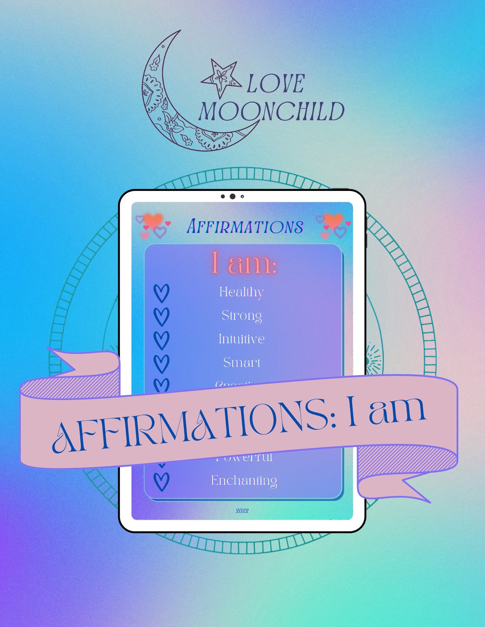 Printable Affirmations Template | PDF, Planner Insert, A4 | Blank, I Am ...