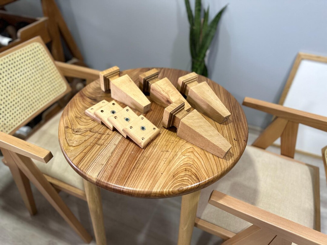Rustic Beech Wood Furniture Legs, Farmhouse Style, DIY Set of 4 - Etsy