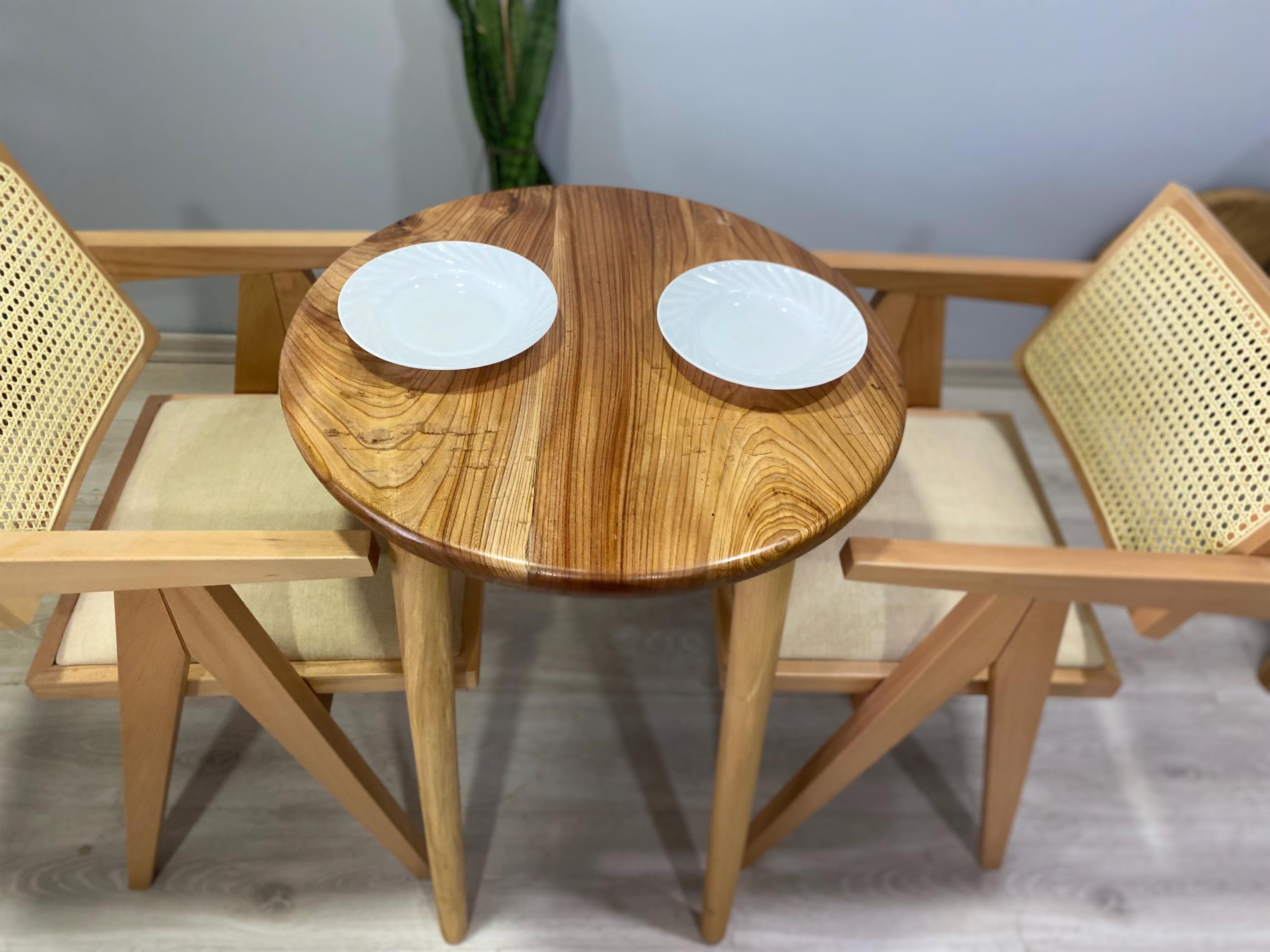 Small Space Wood Dining Table - Minimalist 25" Walnut/beech/chestnut - Etsy